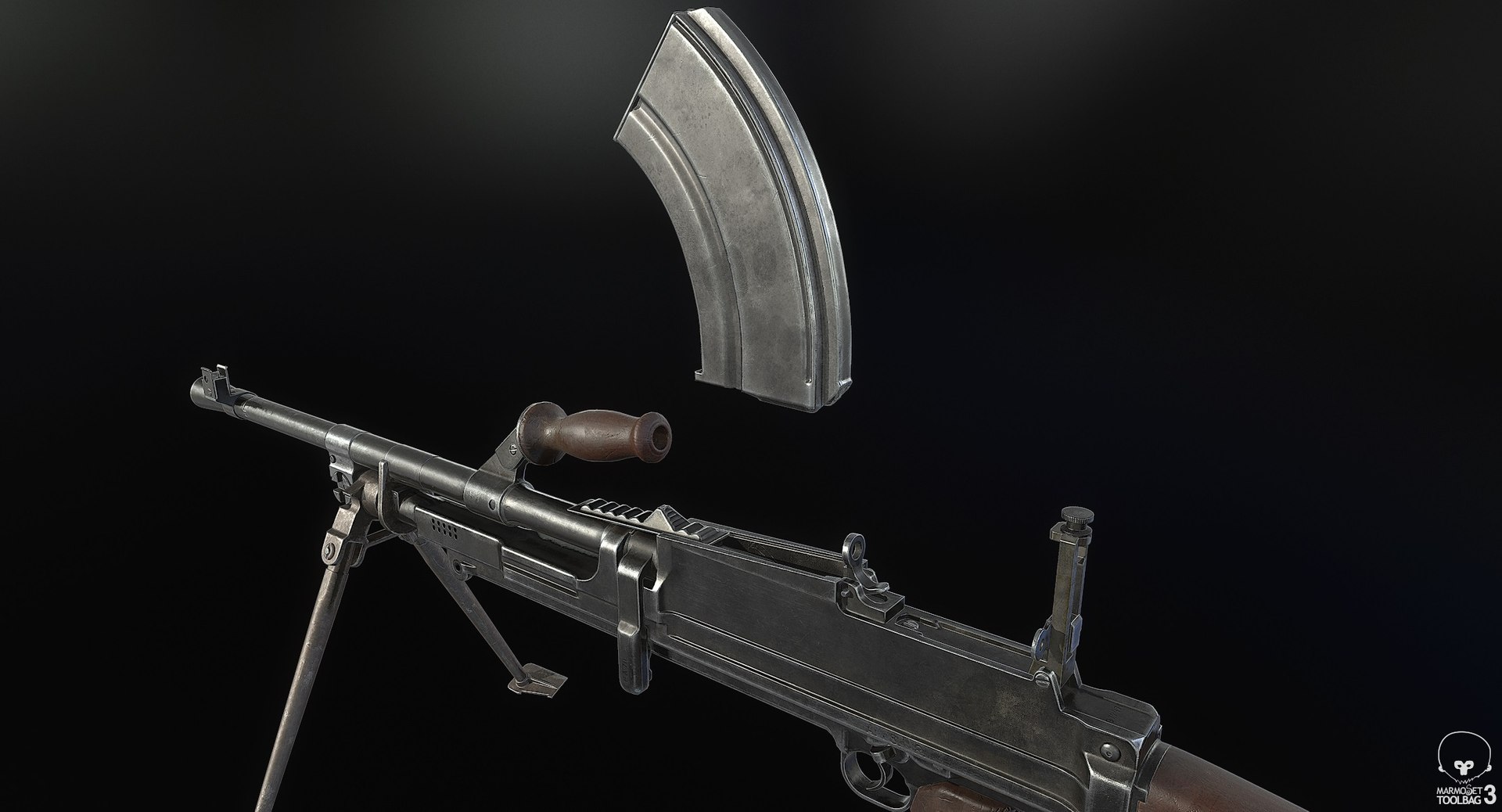 Bren mk ii lmg 3D model - TurboSquid 1212404