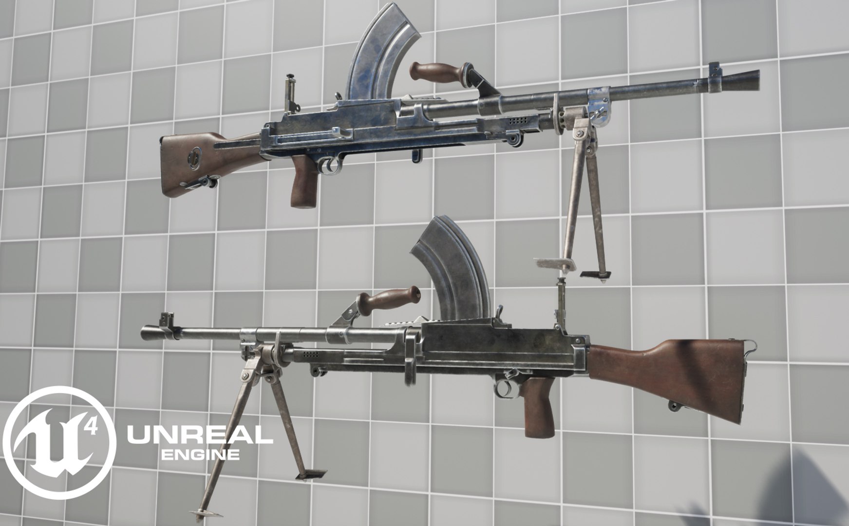 Bren mk ii lmg 3D model - TurboSquid 1212404