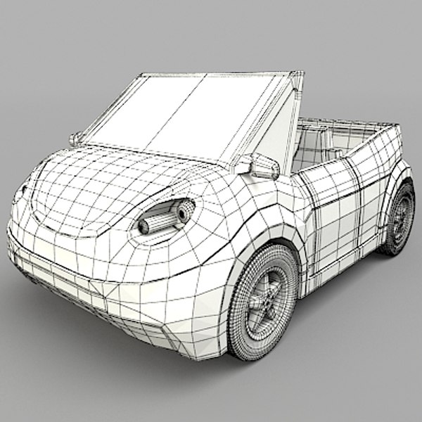 new car cat 3d model