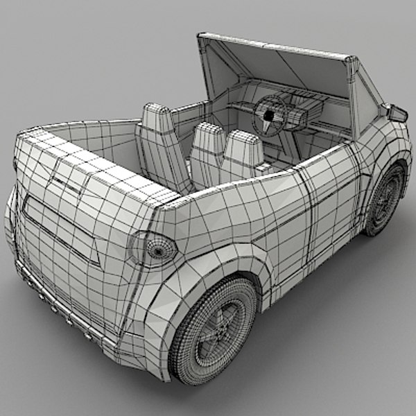 new car cat 3d model