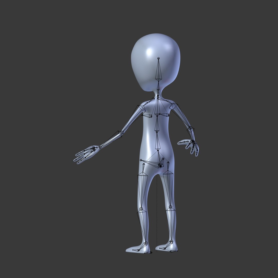 Alien Cartoon 3D - TurboSquid 1589919