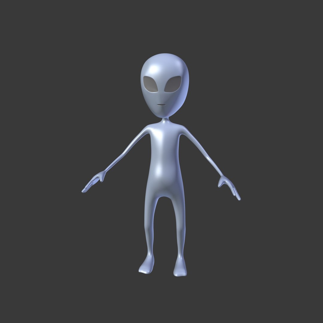 Alien Cartoon 3D - TurboSquid 1589919