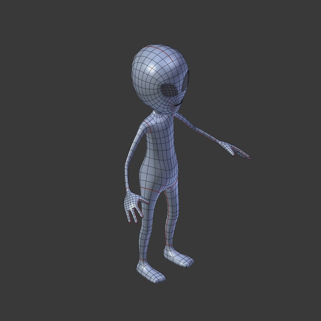 Alien Cartoon 3D - TurboSquid 1589919
