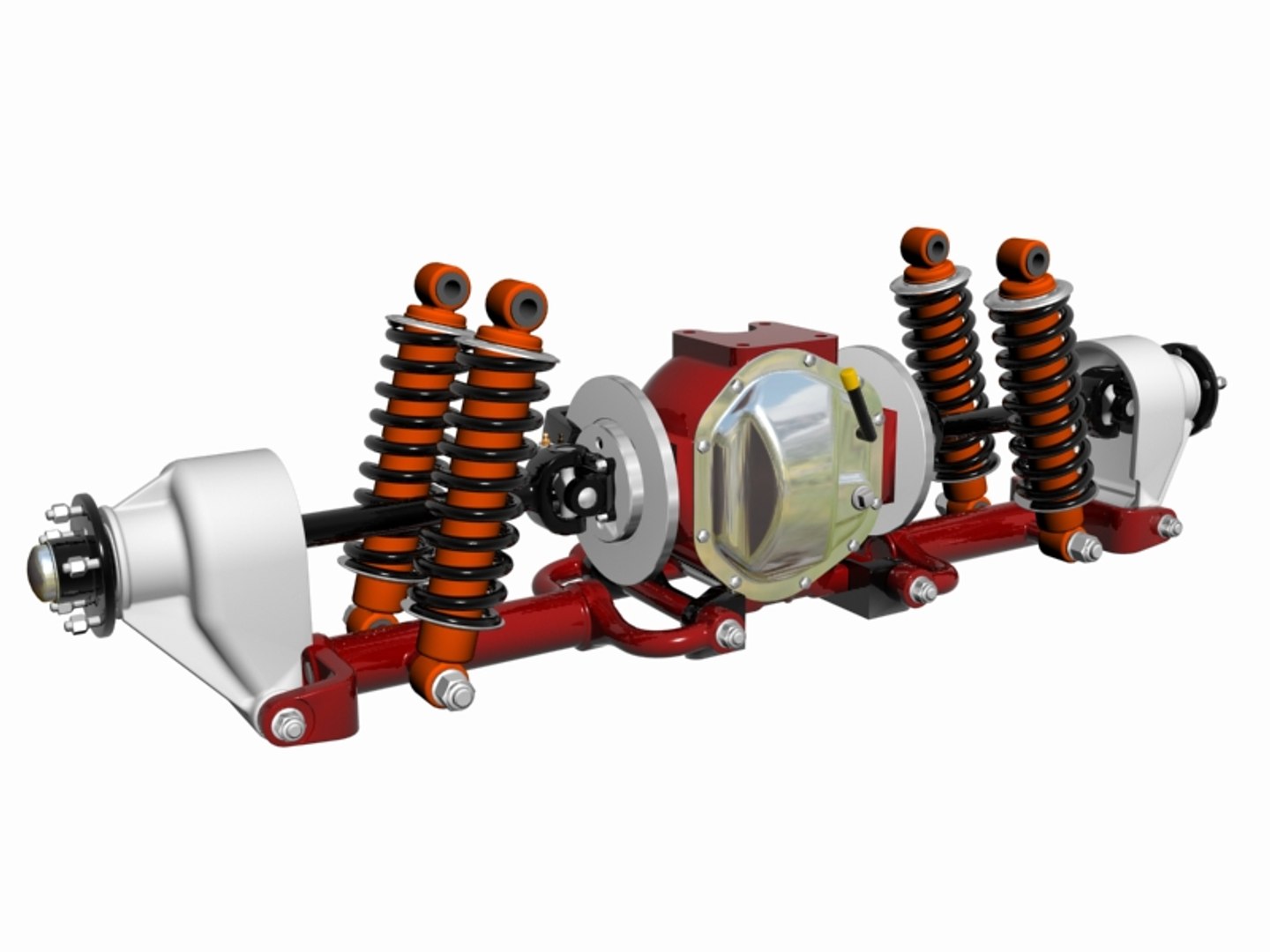 independent rear suspension assy 3d dxf