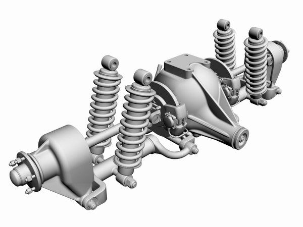 independent rear suspension assy 3d dxf