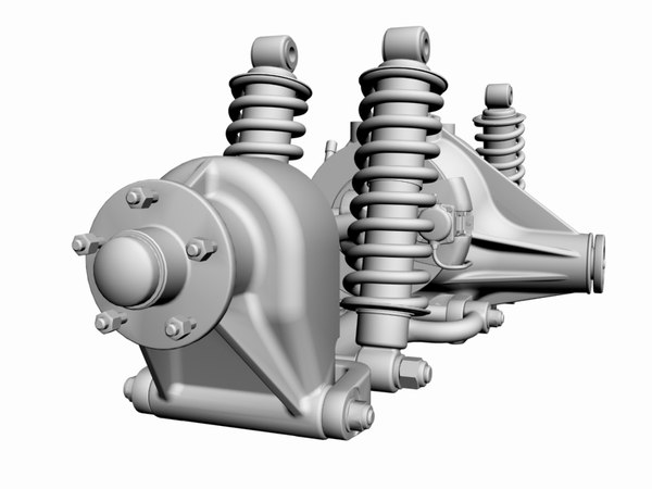 independent rear suspension assy 3d dxf