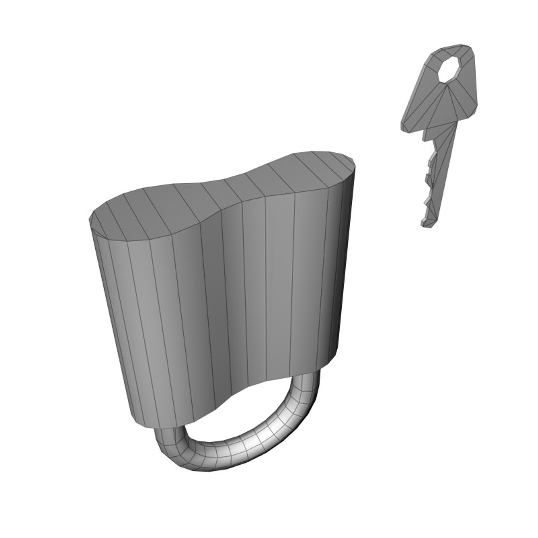 Key Lock 3d Model
