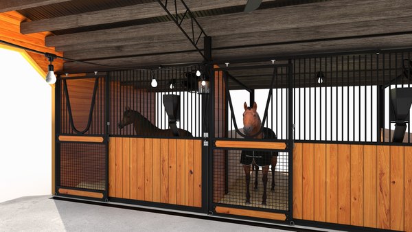 modelo 3d Establo con piel de caballo - TurboSquid 2197044