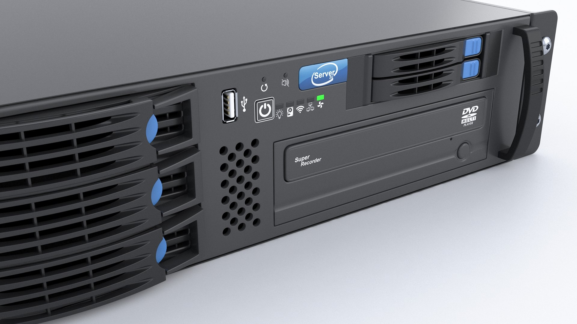 Server 2u 3D Model - TurboSquid 1651861