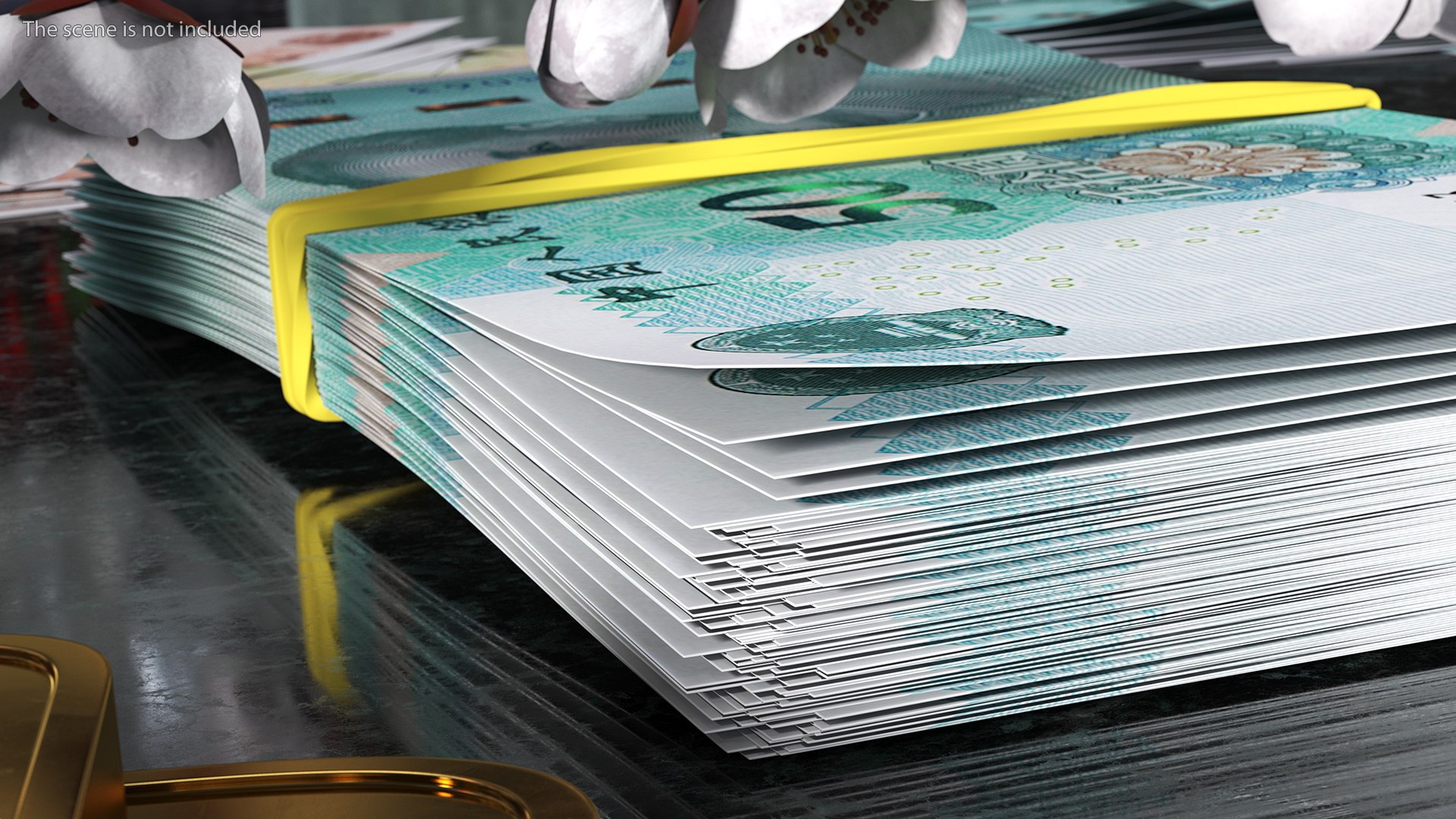 3D Stack Of Chinese 50 Yuan 2019 Banknotes - TurboSquid 1745559