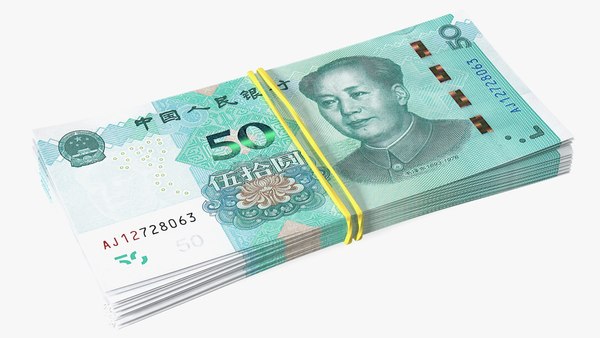 3D Stack of Chinese 50 Yuan 2019 Banknotes - TurboSquid 1745559