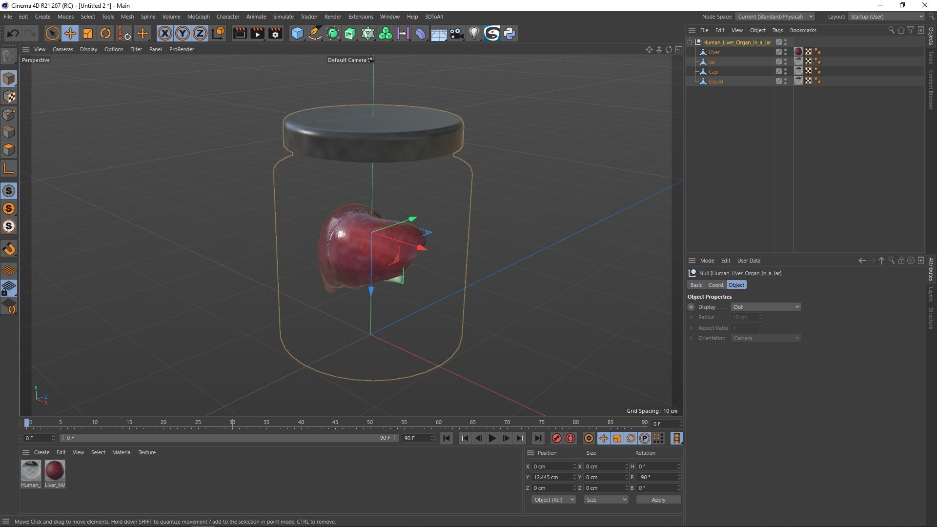 3D Model Human Liver Organ In A Jar - TurboSquid 2259002