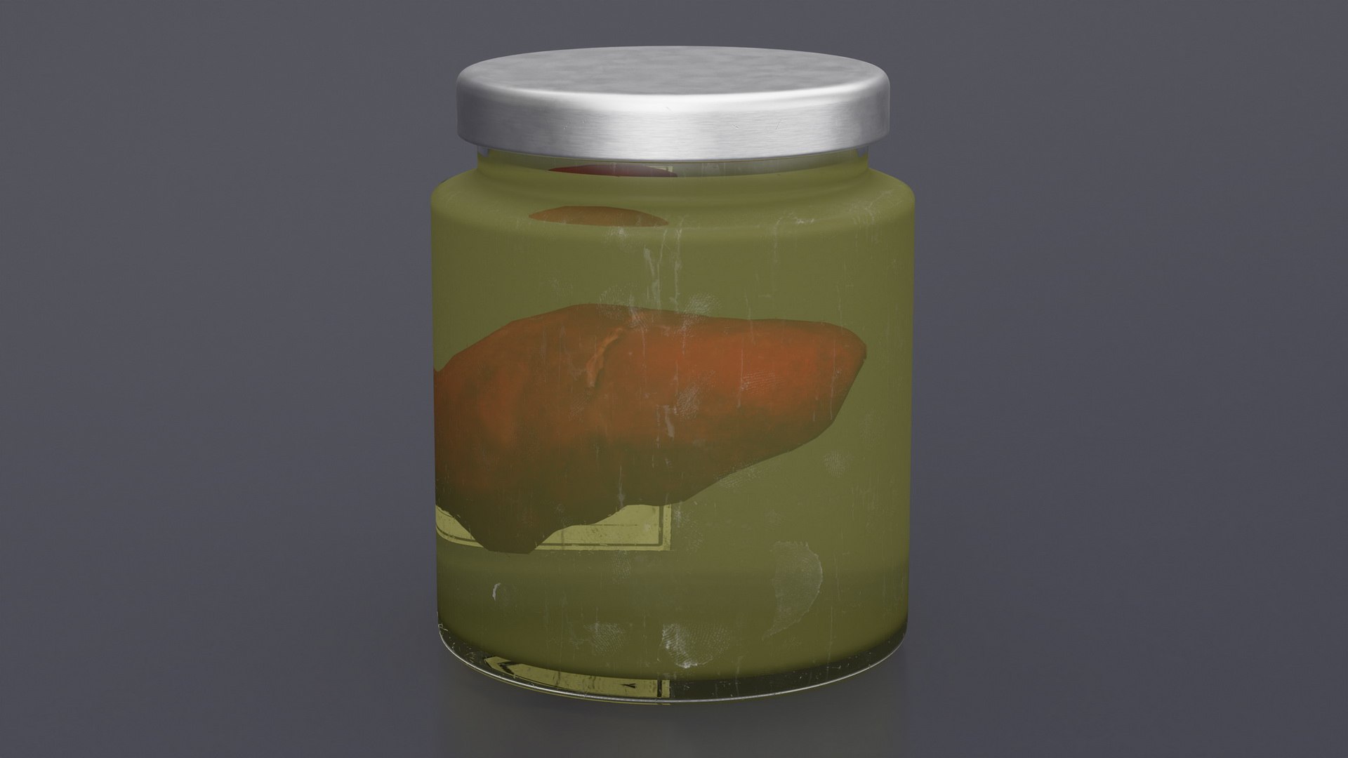 3D Model Human Liver Organ In A Jar - TurboSquid 2259002