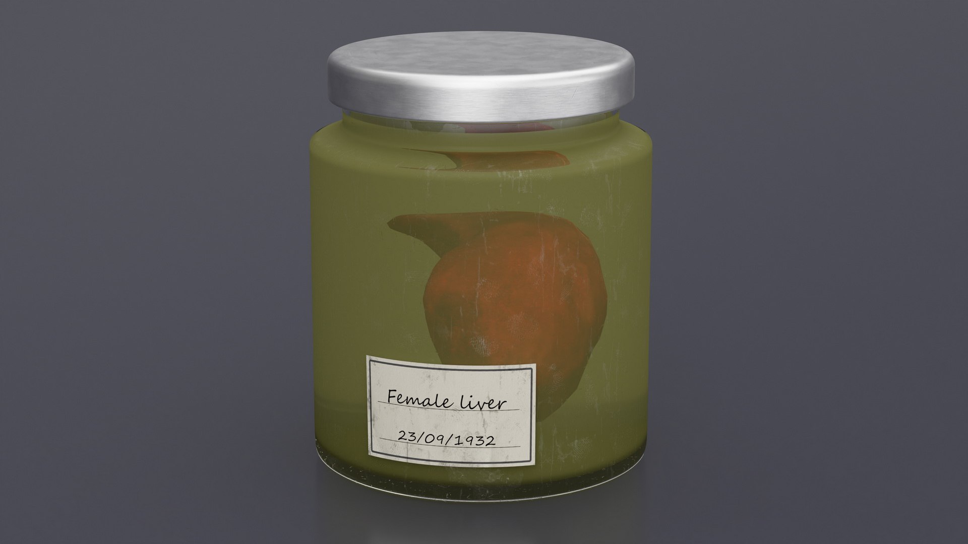 3D Model Human Liver Organ In A Jar - TurboSquid 2259002