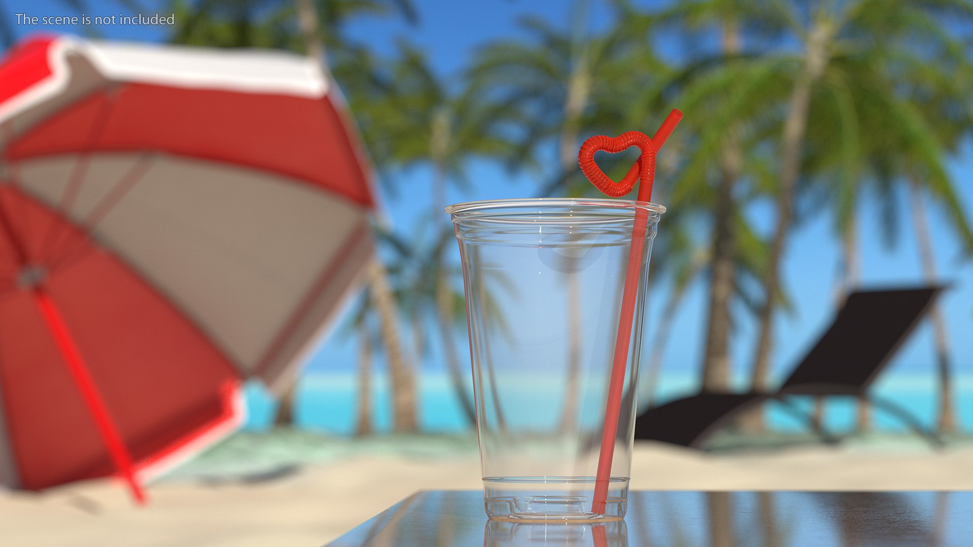 3D Drinking Straw Heart Shaped - TurboSquid 1799379