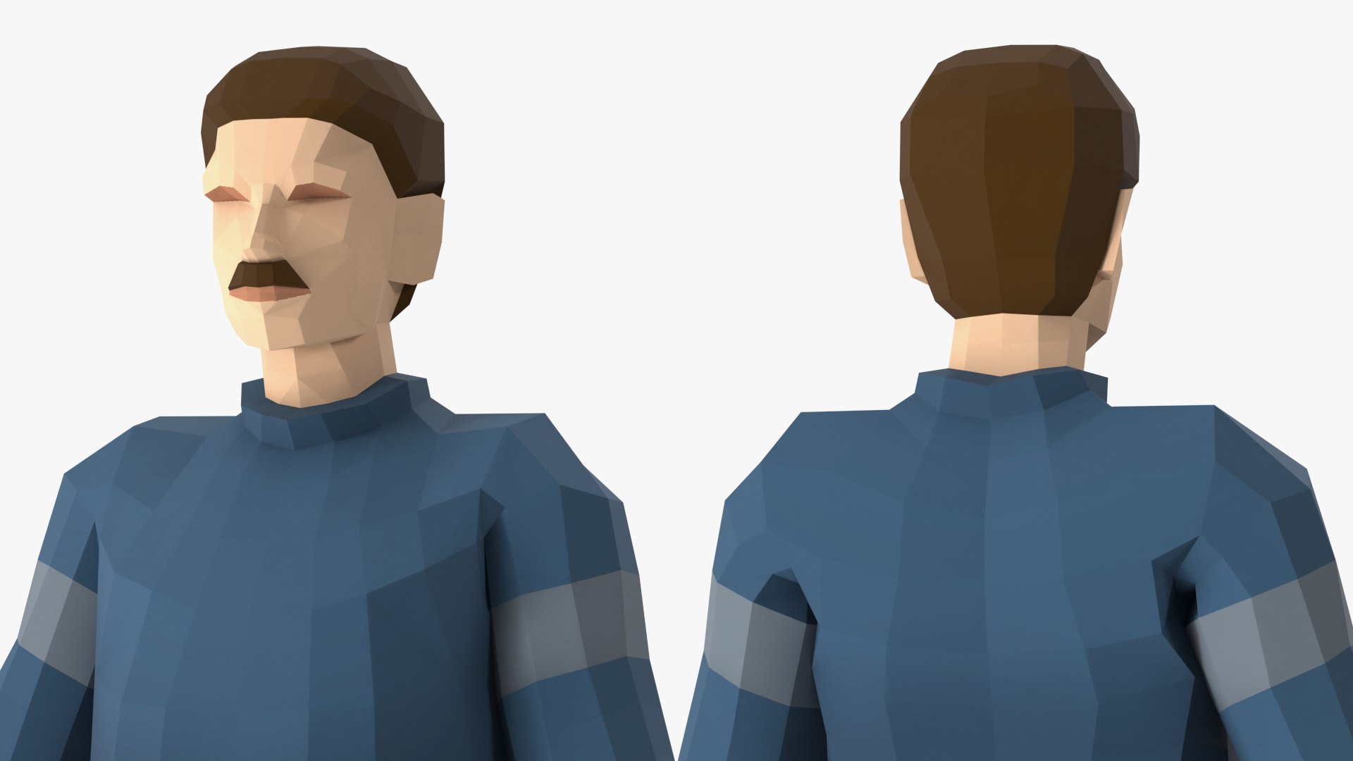 3D model Low Poly Paramedic - TurboSquid 2181871