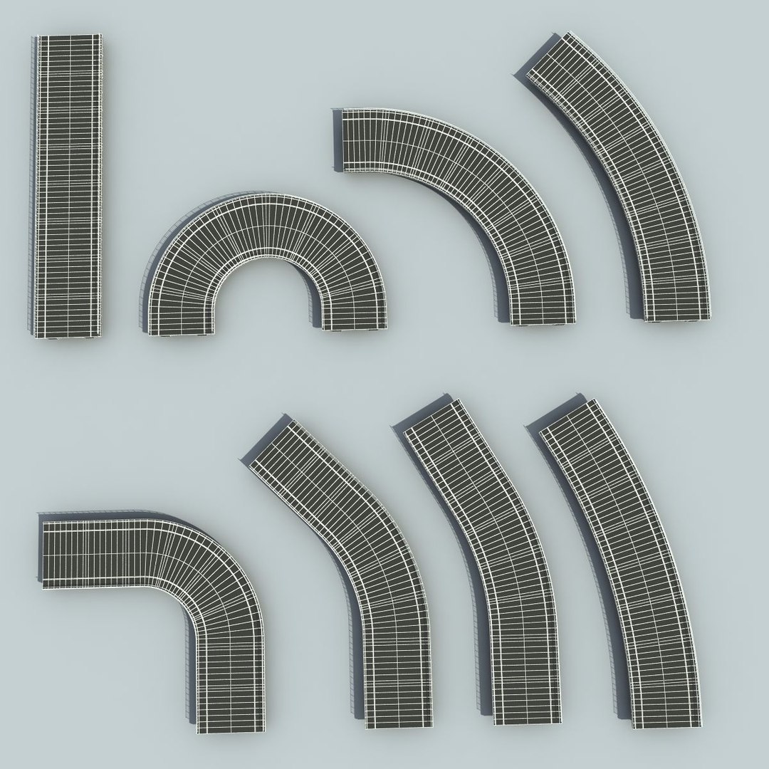 3d Road Set Modelled