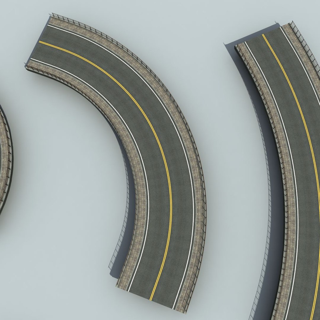 3d Road Set Modelled
