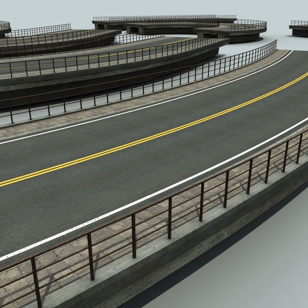 3d Road Set Modelled