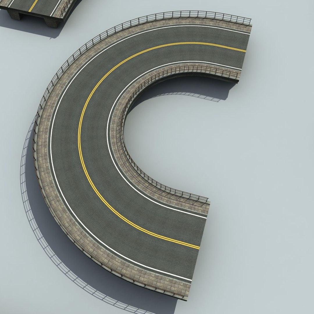 3d Road Set Modelled