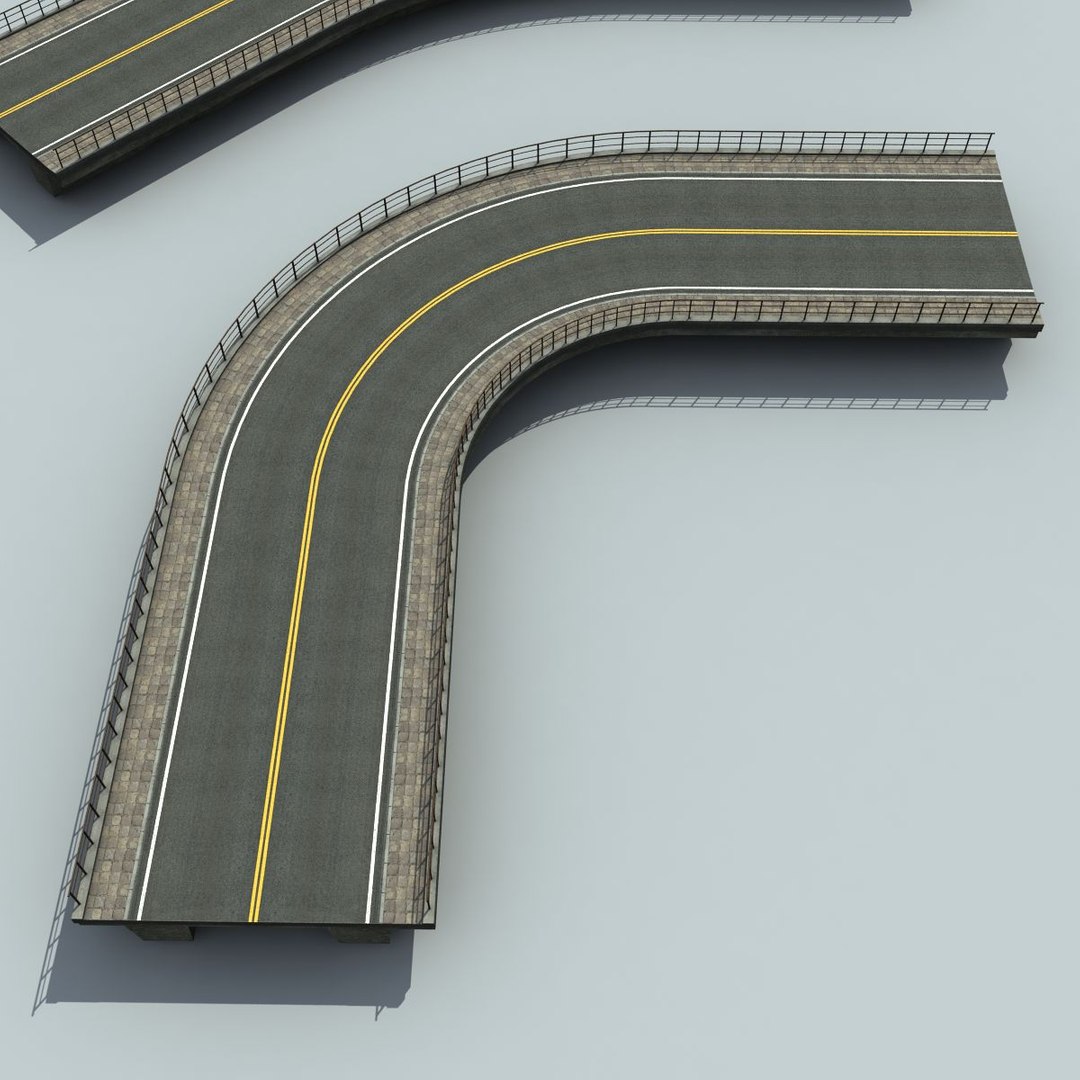 3d Road Set Modelled