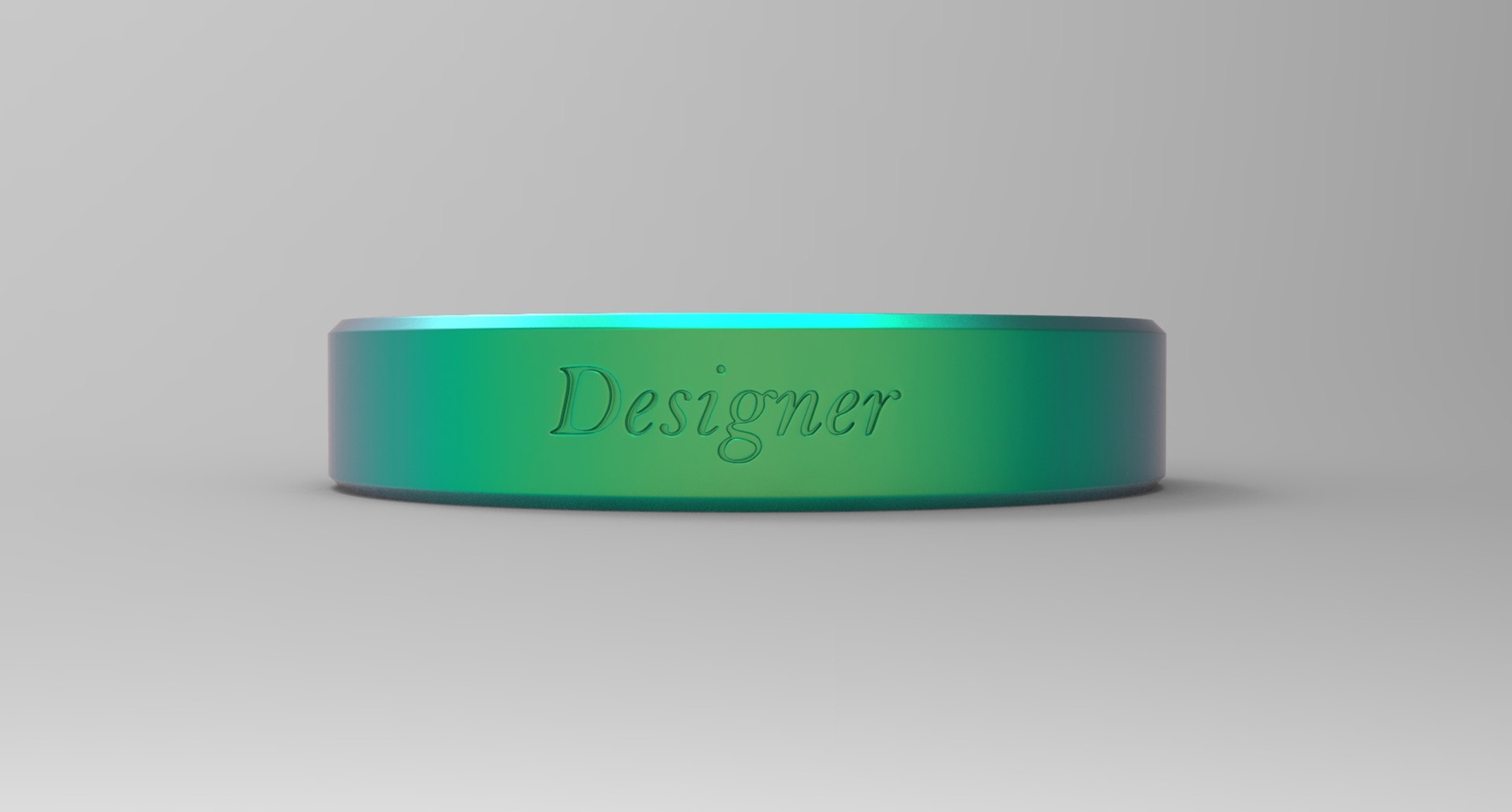 3D Designer Ring Green - TurboSquid 1851639