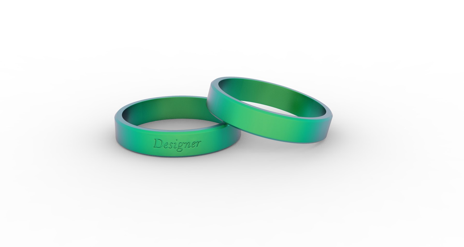 3D Designer Ring Green - TurboSquid 1851639