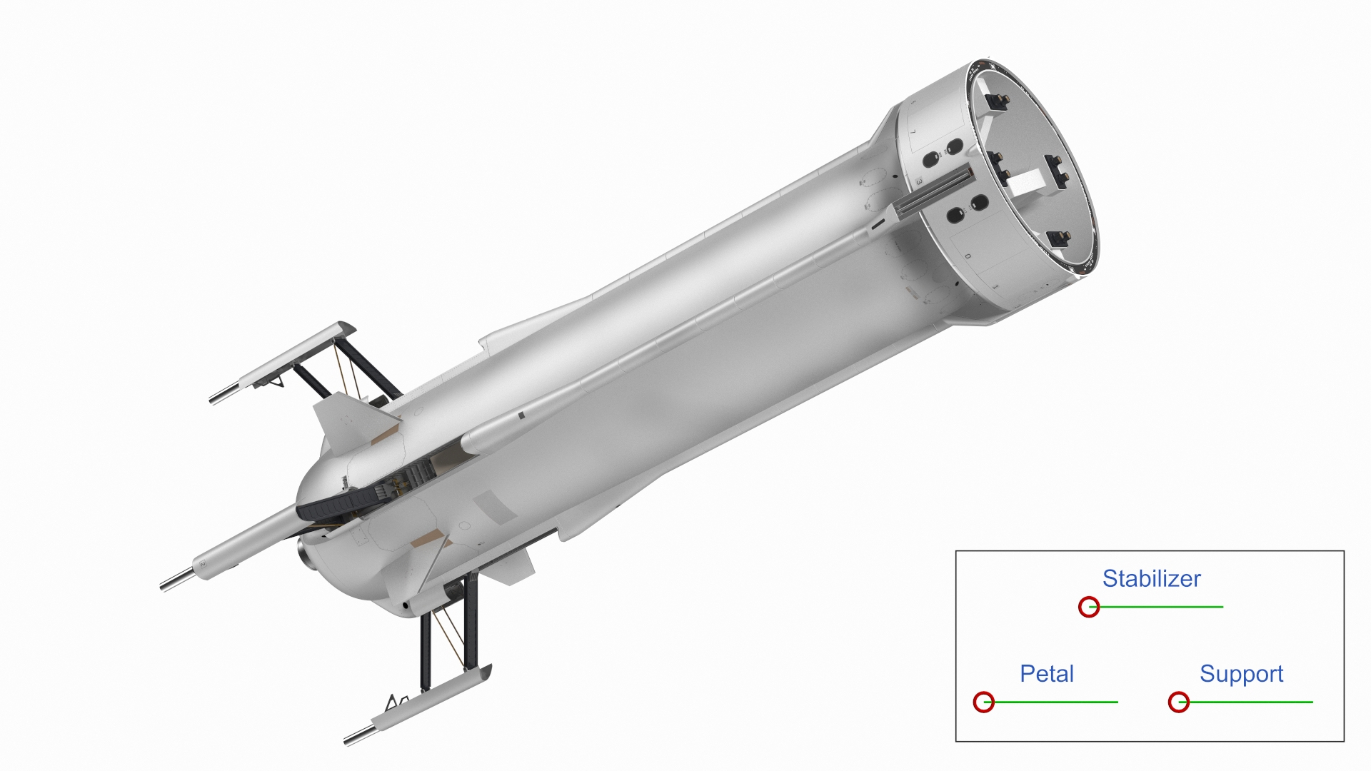 Rocket Booster Rigged 3D - TurboSquid 1801938