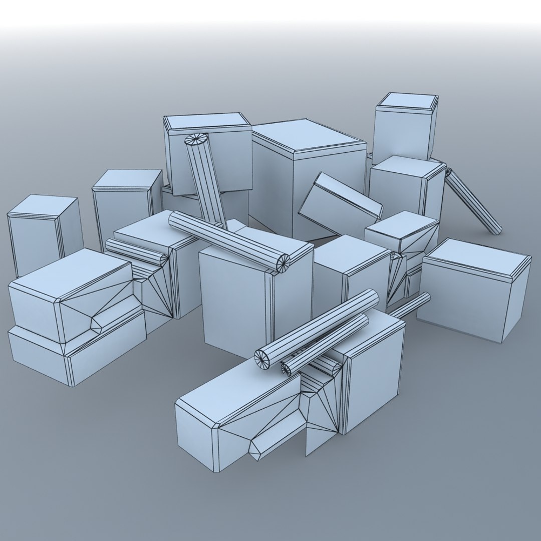 Warehouse Clutter 3d Max