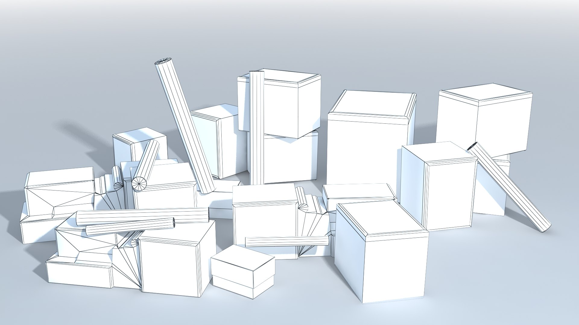 Warehouse Clutter 3d Max