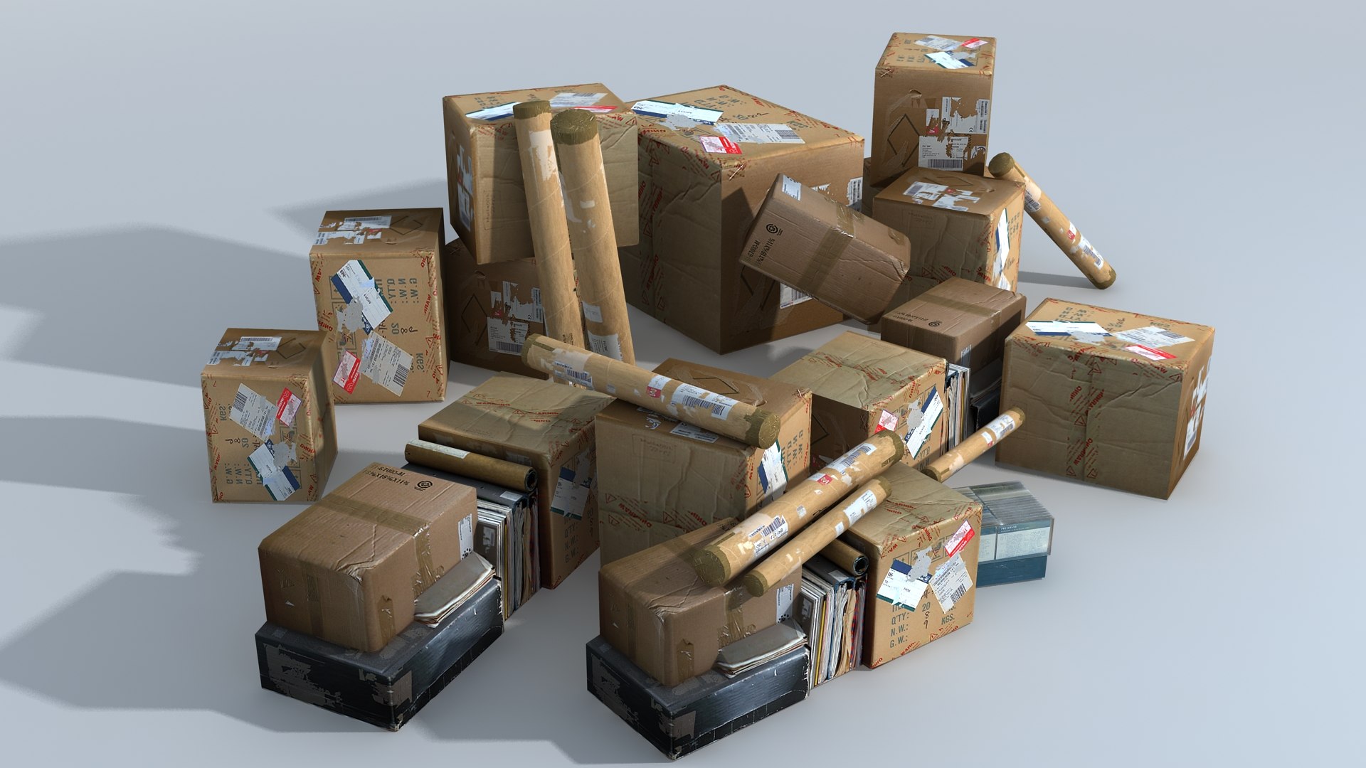 Warehouse Clutter 3d Max
