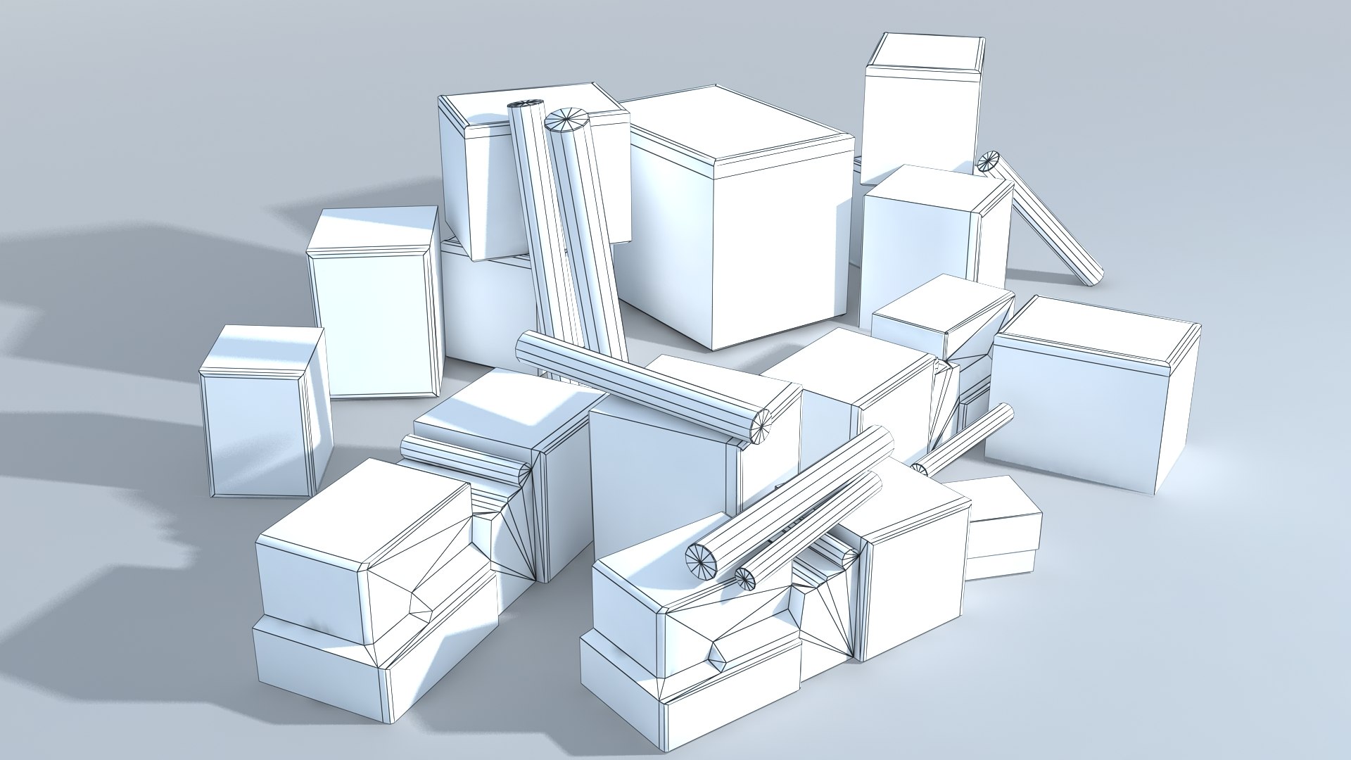 Warehouse Clutter 3d Max