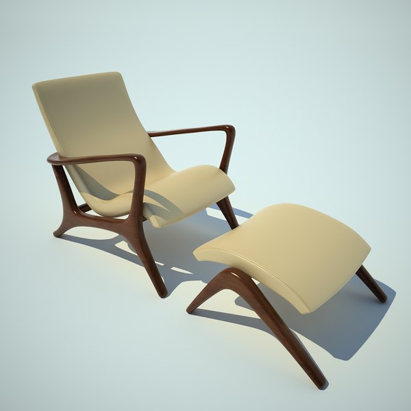 modern chair 3d 3ds
