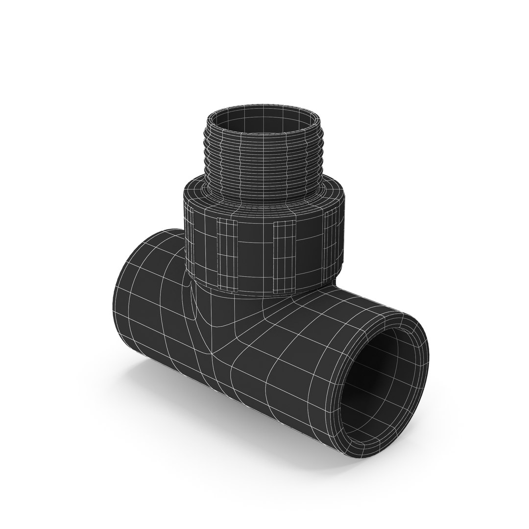 Grey Male Tee Pipe 3D Model - TurboSquid 1967495