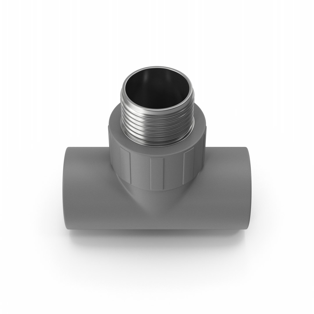 Grey Male Tee Pipe 3D Model - TurboSquid 1967495