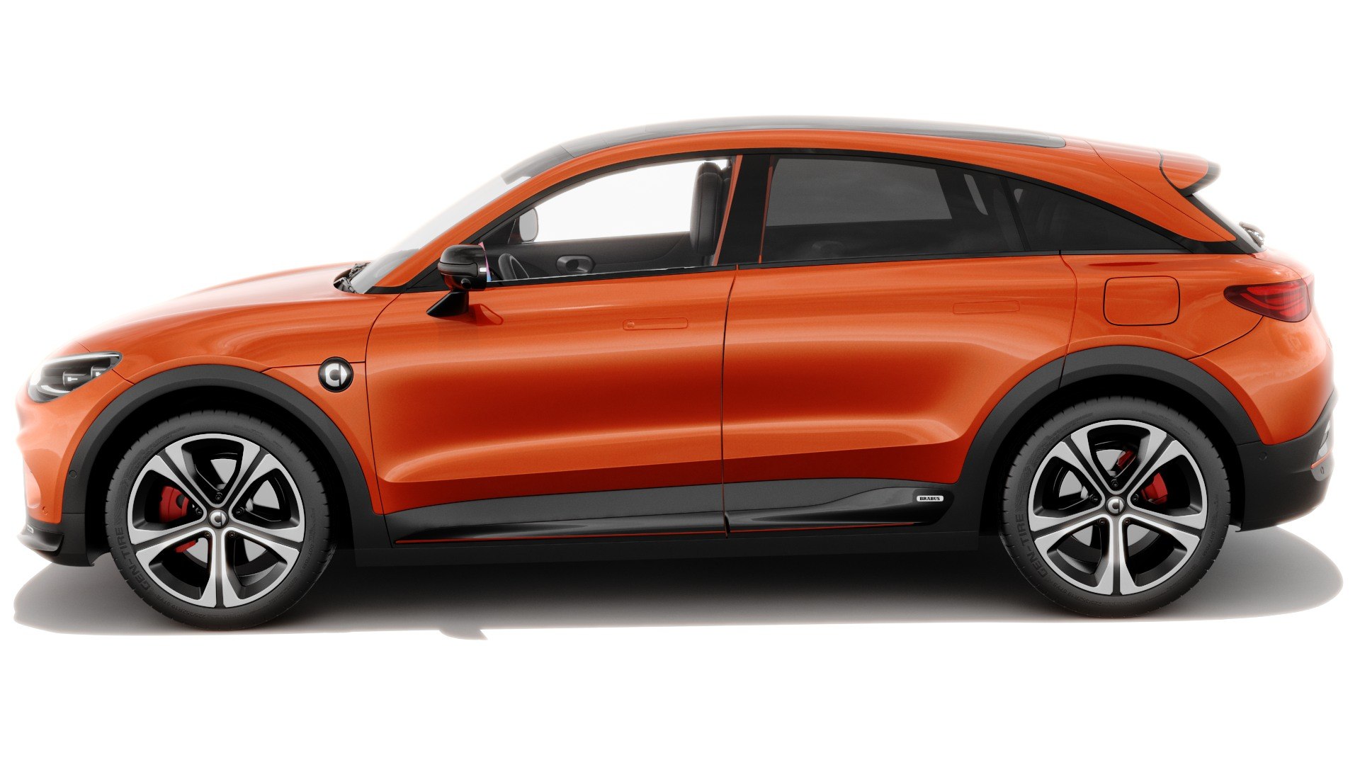 Smart 3 Brabus 2024 With Interior Model - TurboSquid 2232562