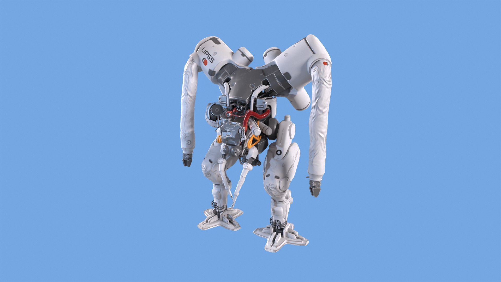Free 3D Free Lowpoly Model Robot- Mech Model - TurboSquid 2047157