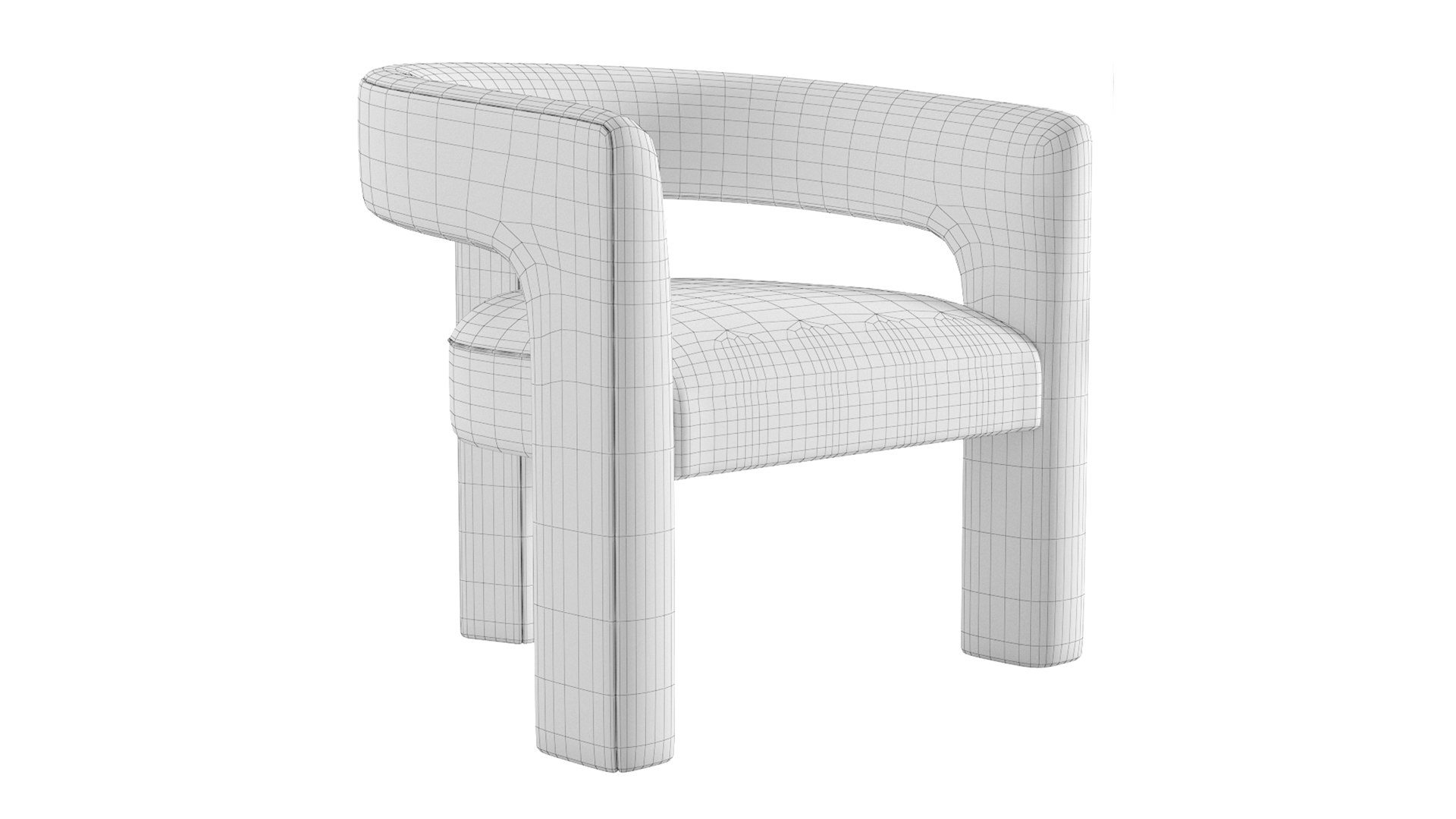 INES Chair Restoration Hardware RH 3D Model - TurboSquid 1947648