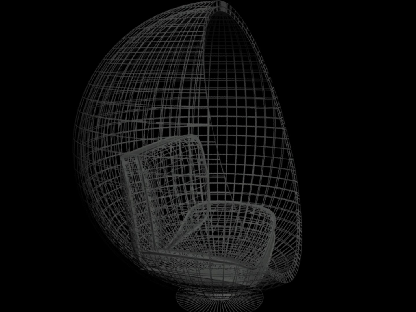 3d Model Sphere Chair