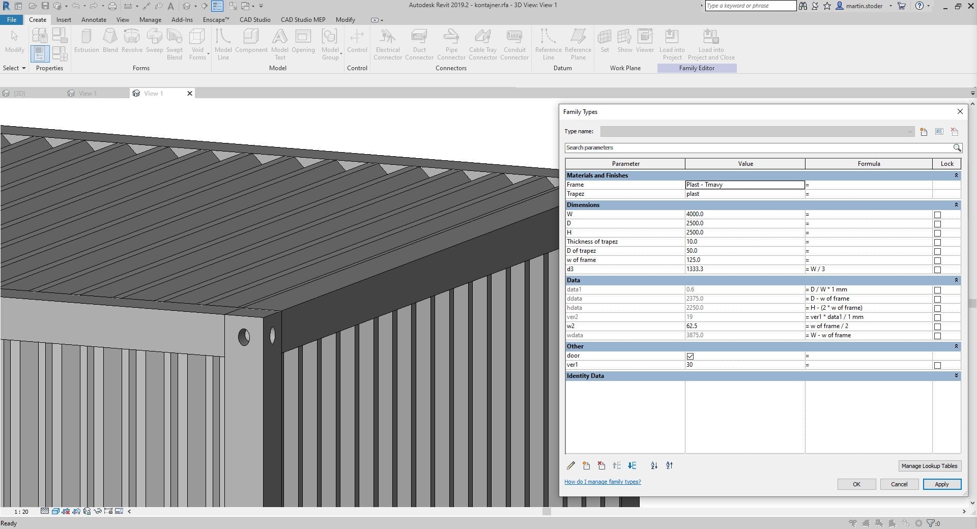 3D Model Container - Parametric Revit - TurboSquid 1588346