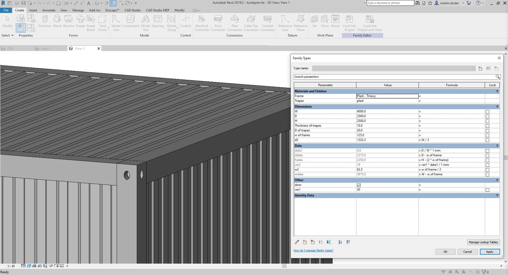 3D Model Container - Parametric Revit - TurboSquid 1588346