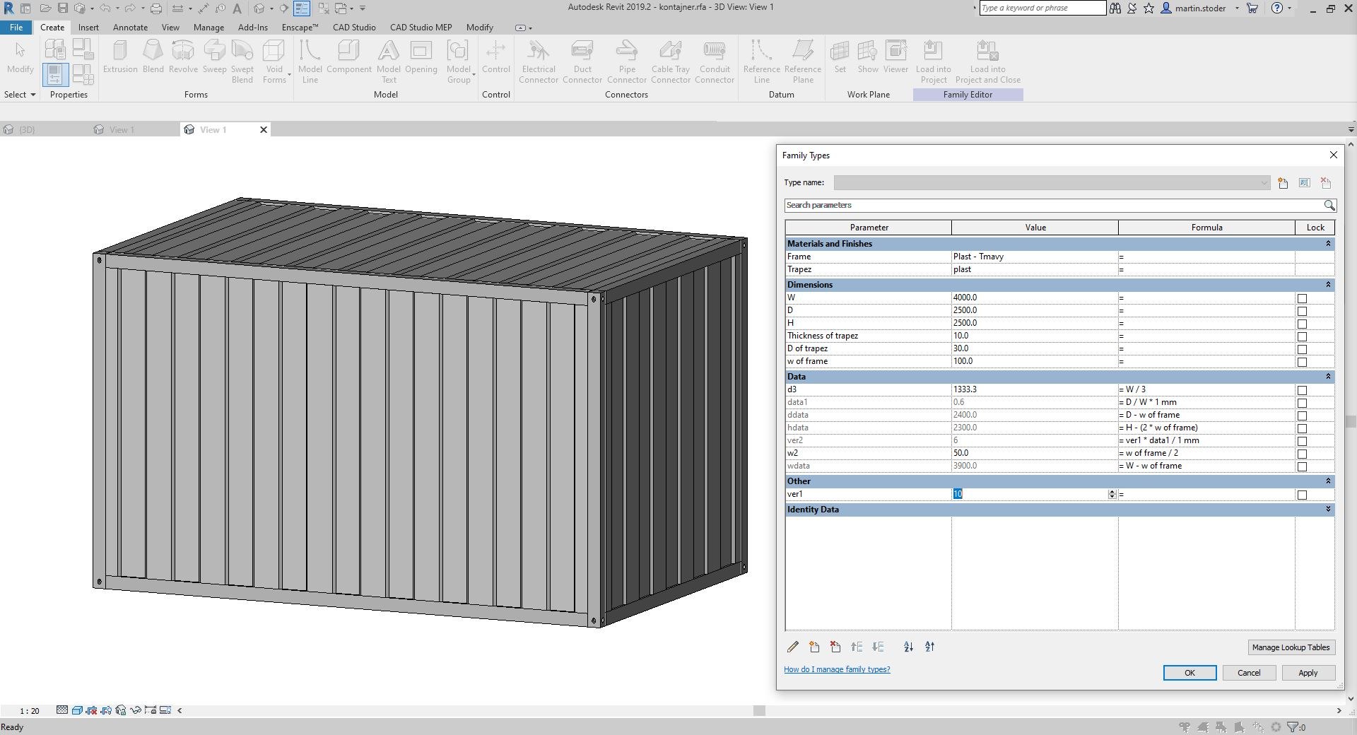 3D Model Container - Parametric Revit - TurboSquid 1588346