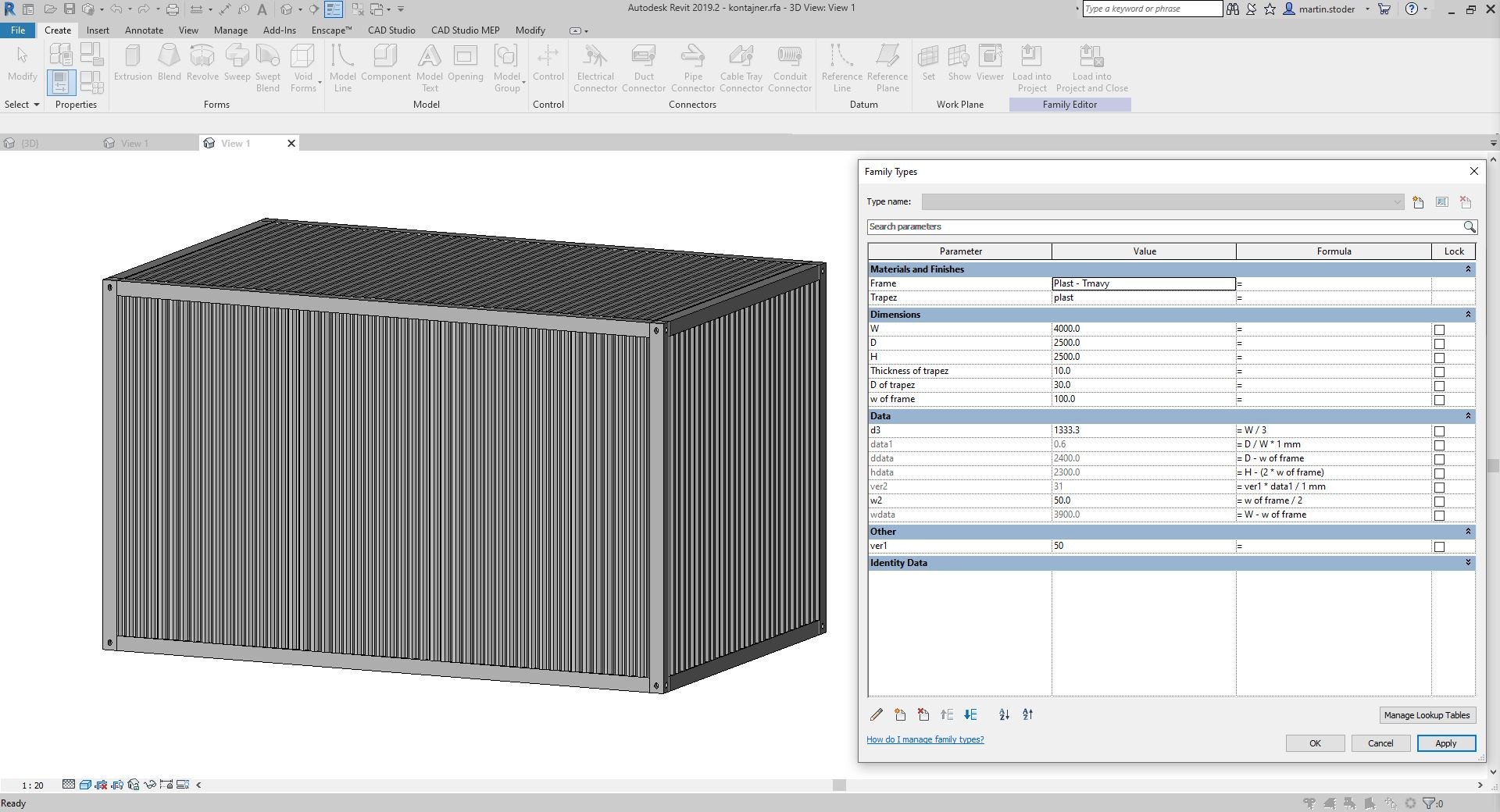 3D Model Container - Parametric Revit - TurboSquid 1588346