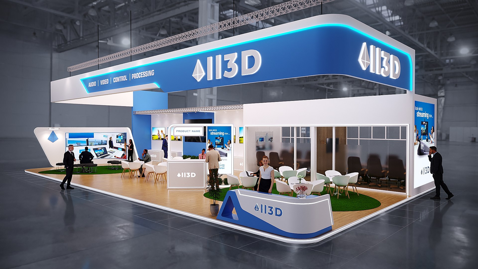 3D EXHIBITION STALL 19X103 SIDE OPEN - TurboSquid 2147551