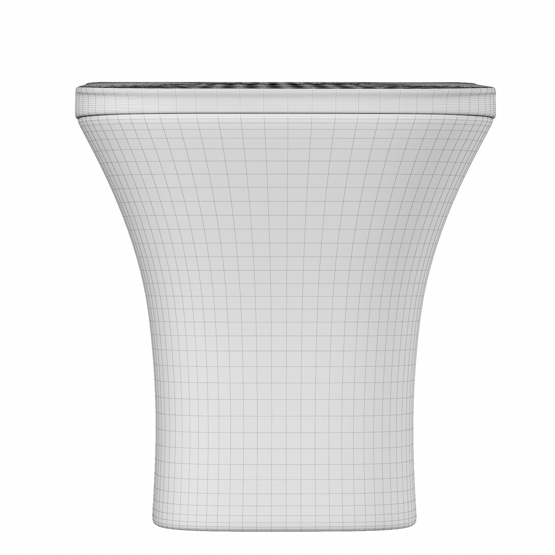 3D Wall Hung Water Closet Model - TurboSquid 1694522