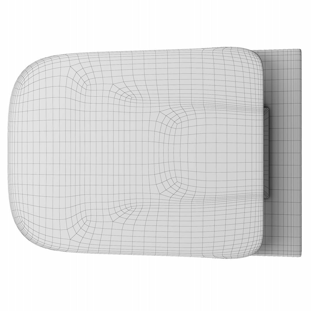3D Wall Hung Water Closet Model - TurboSquid 1694522