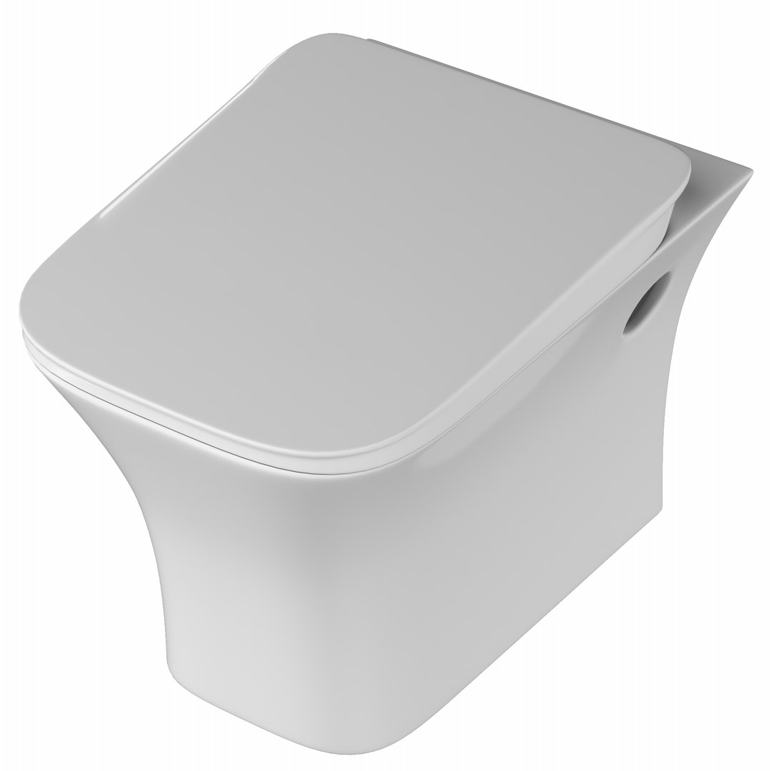 3D Wall Hung Water Closet Model - TurboSquid 1694522