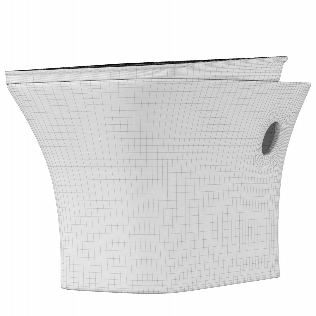 3D Wall Hung Water Closet Model - TurboSquid 1694522