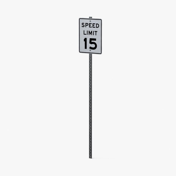 speed limit sign 15 max