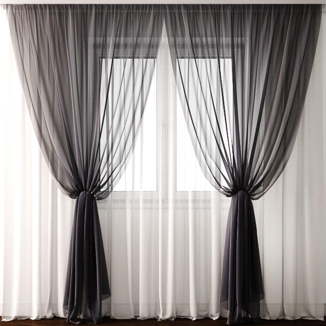 3D curtains model - TurboSquid 1207913